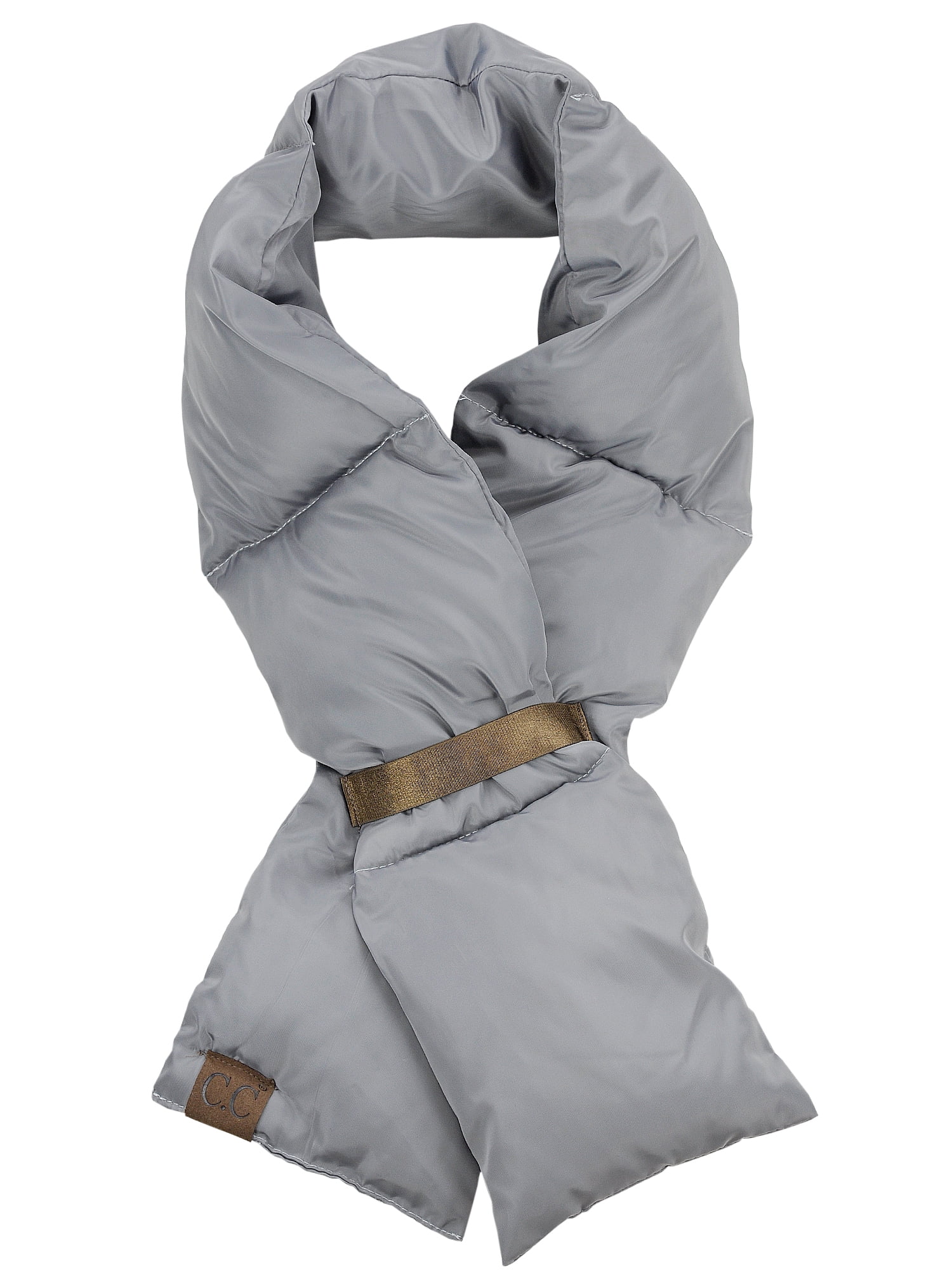 C.C Unisex Soft Slim Warm Insulating Quilted Puffer Scarf Neckwarmer ...