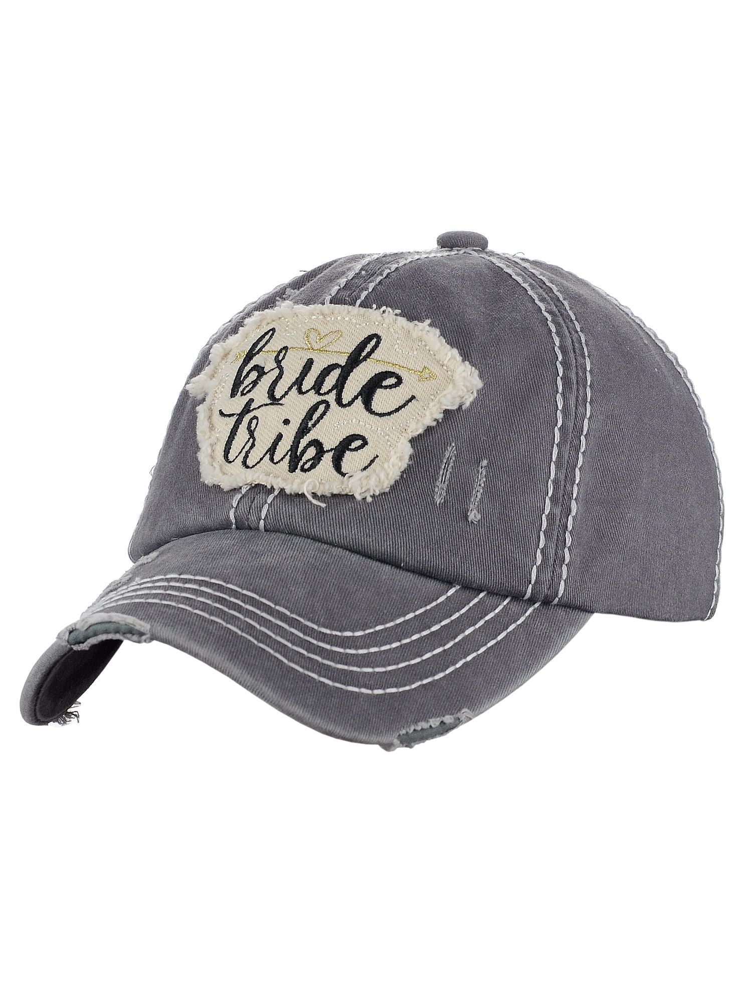 C.C Women's Distressed Vintage Embroidered Patched Bridal Shower ...