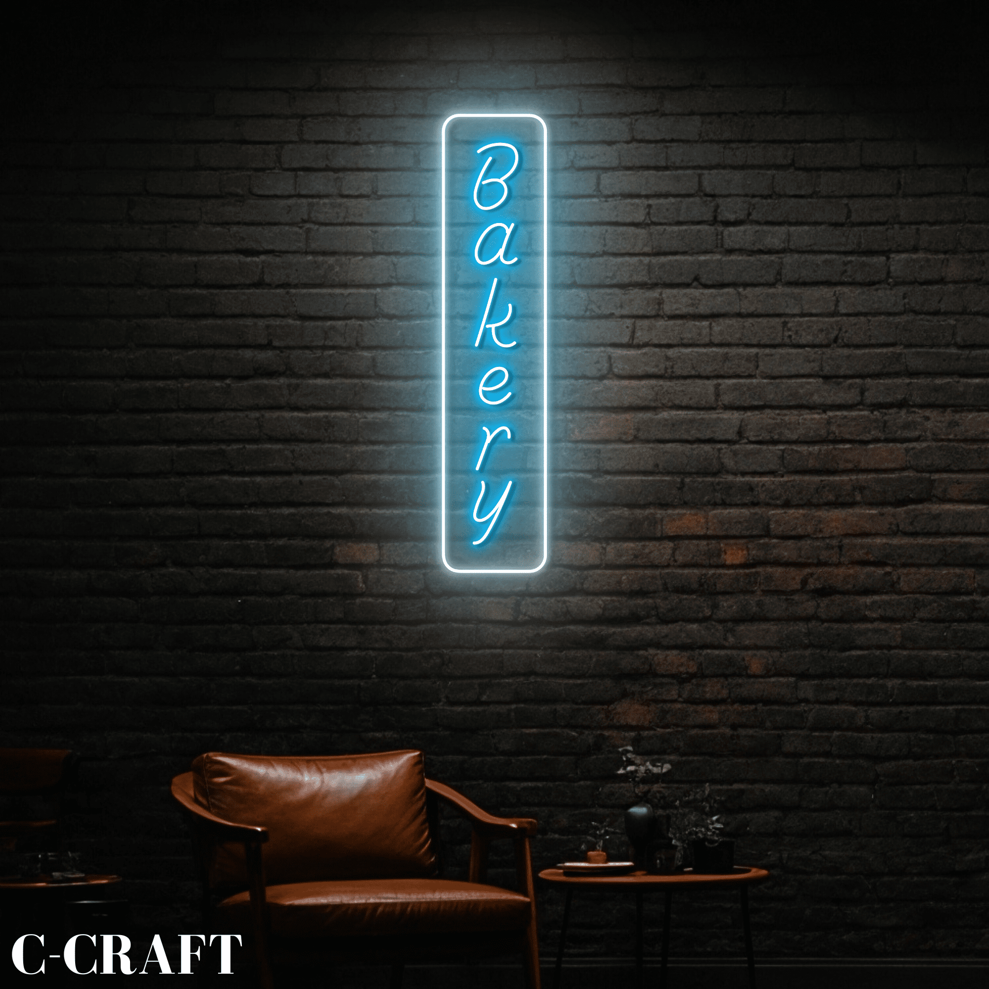 C-CRAFT Bakery Logo Wall Art Led Light Neon Sign For Bakery Shop Open ...