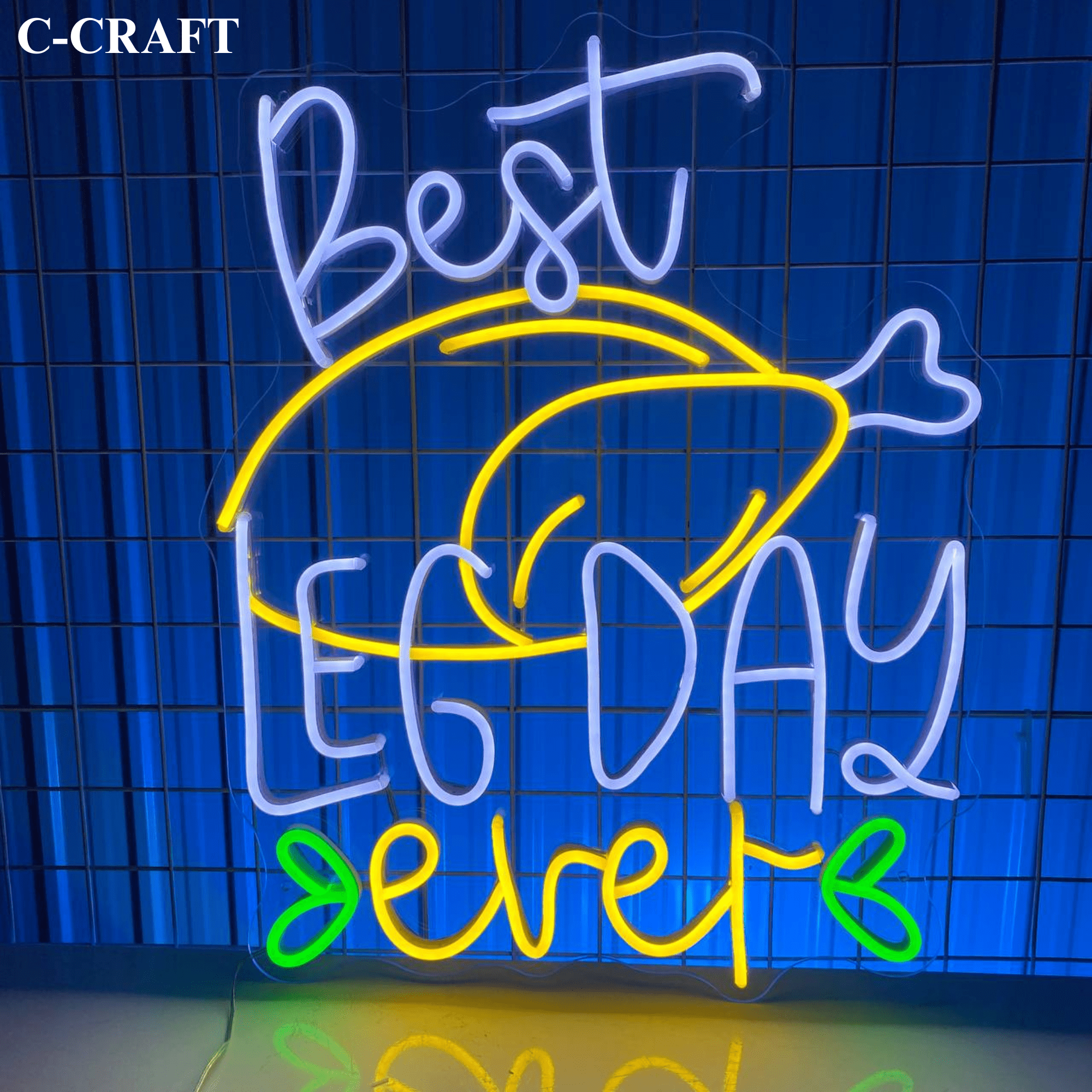C-CRAFT Best Leg Day Ever Thanksgiving Neon Sign LED Light 25 inch for ...