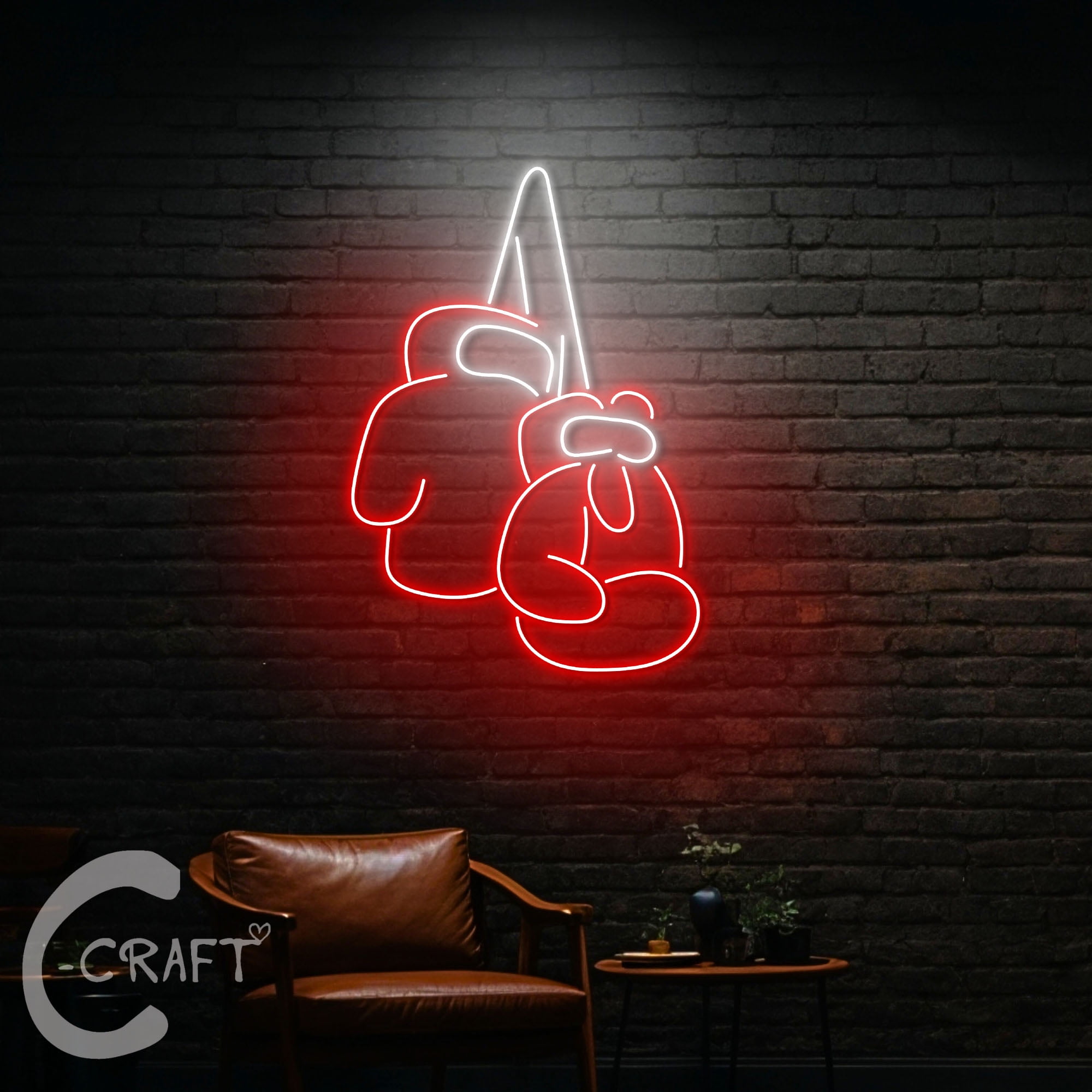 C-CRAFT Boxing Gloves Neon Led Light Up 35 inch for Boxing Club Boxer ...