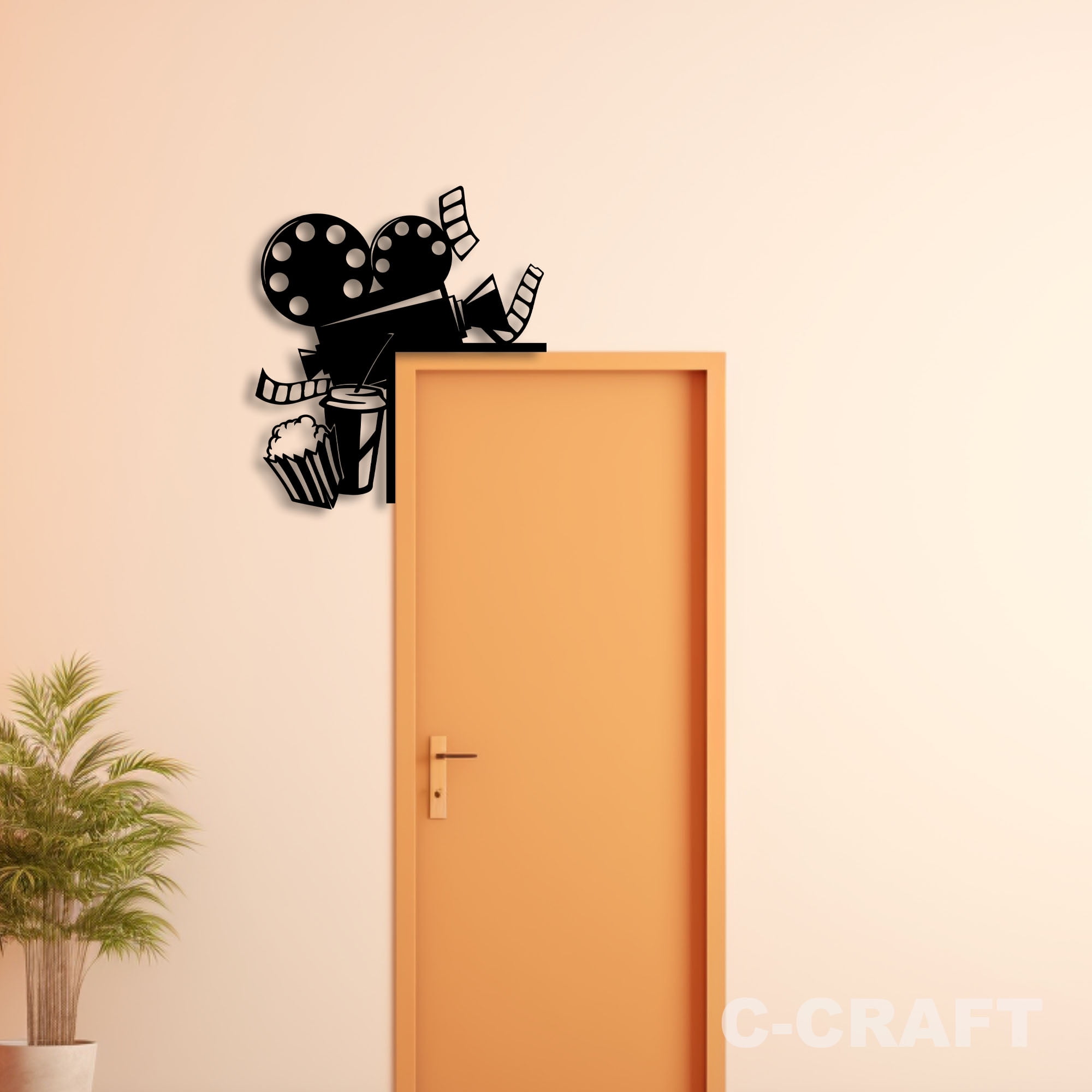 C-CRAFT Cinema Movie Theater Metal Decorative Door Corner 8 inch for ...