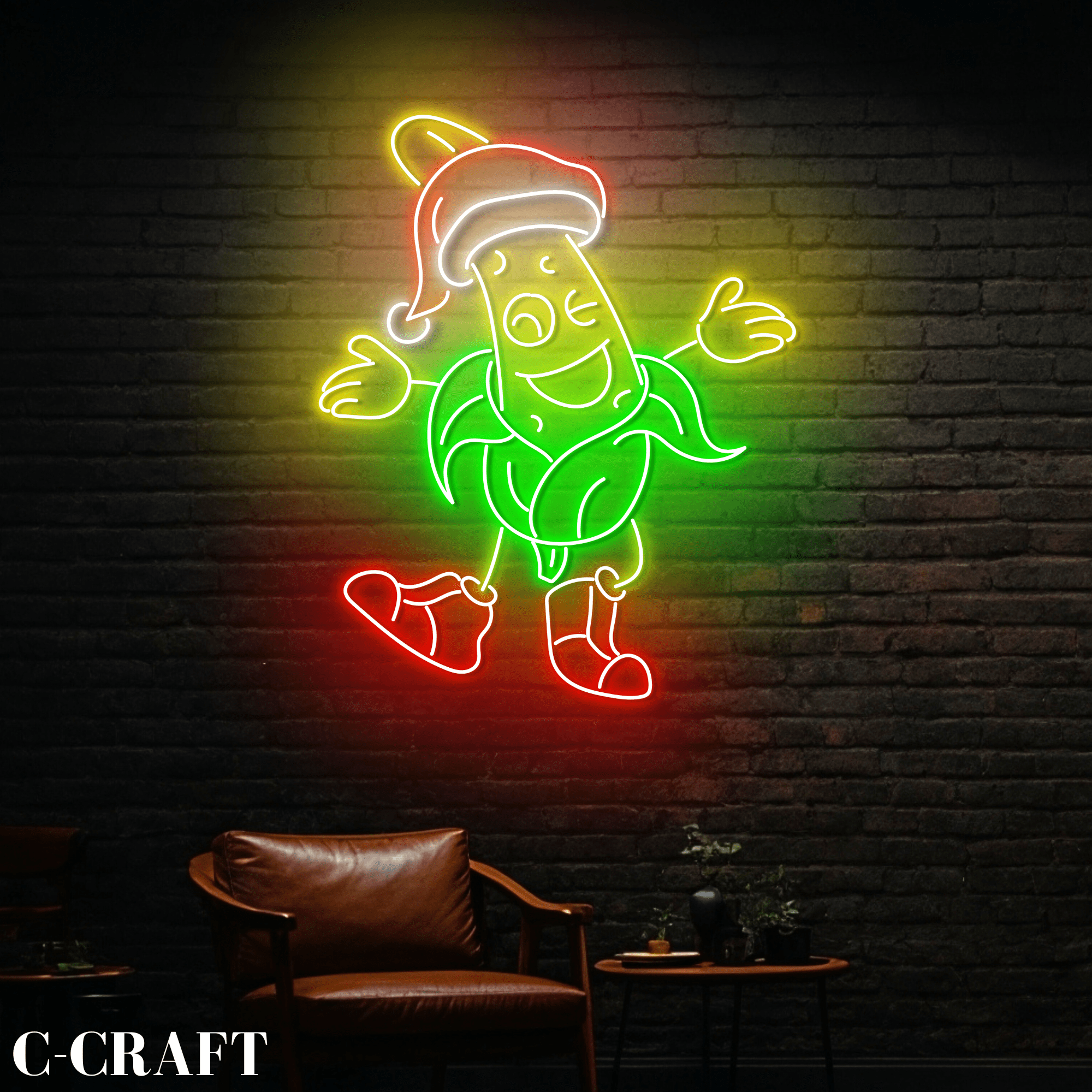 C-CRAFT Corn Elote Neon Led Light Sign Wall Art for Christmas Mexican ...