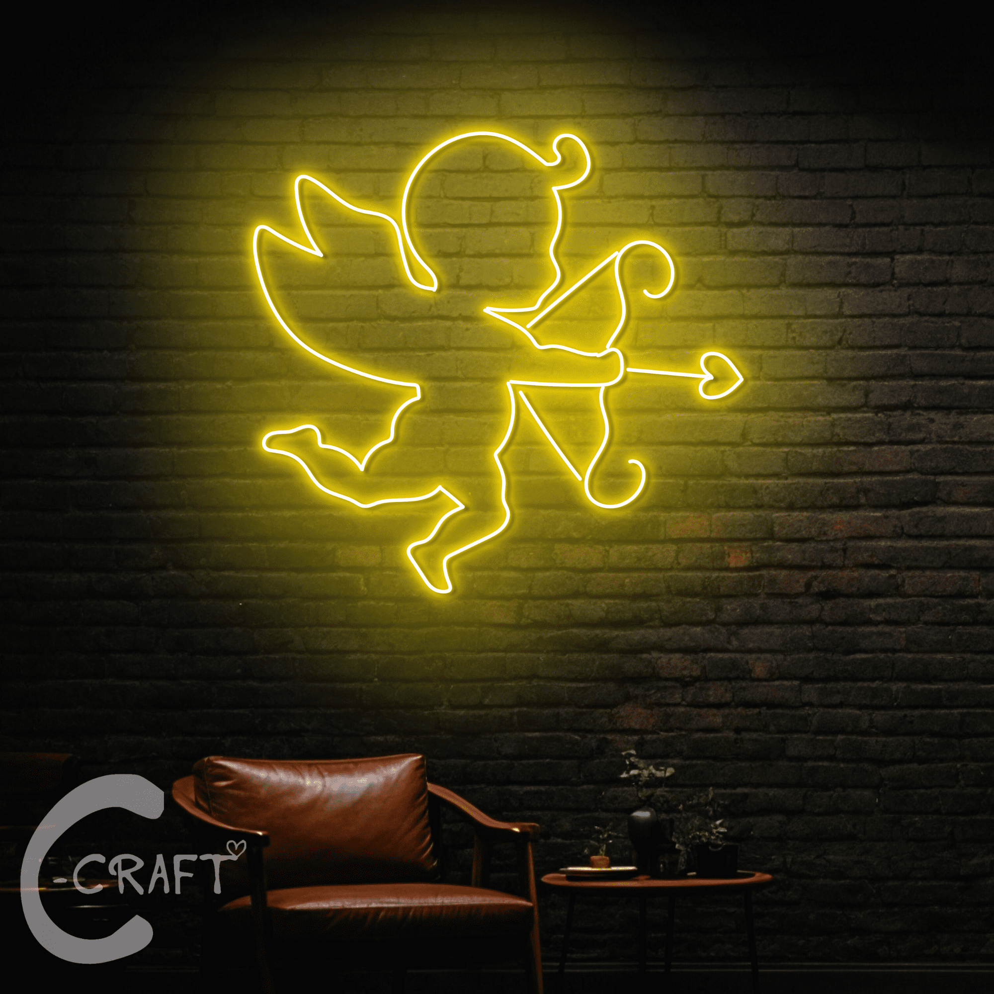 C-CRAFT Cupid Love Angel Neon Led Light Up 40 inch for Valentine ...
