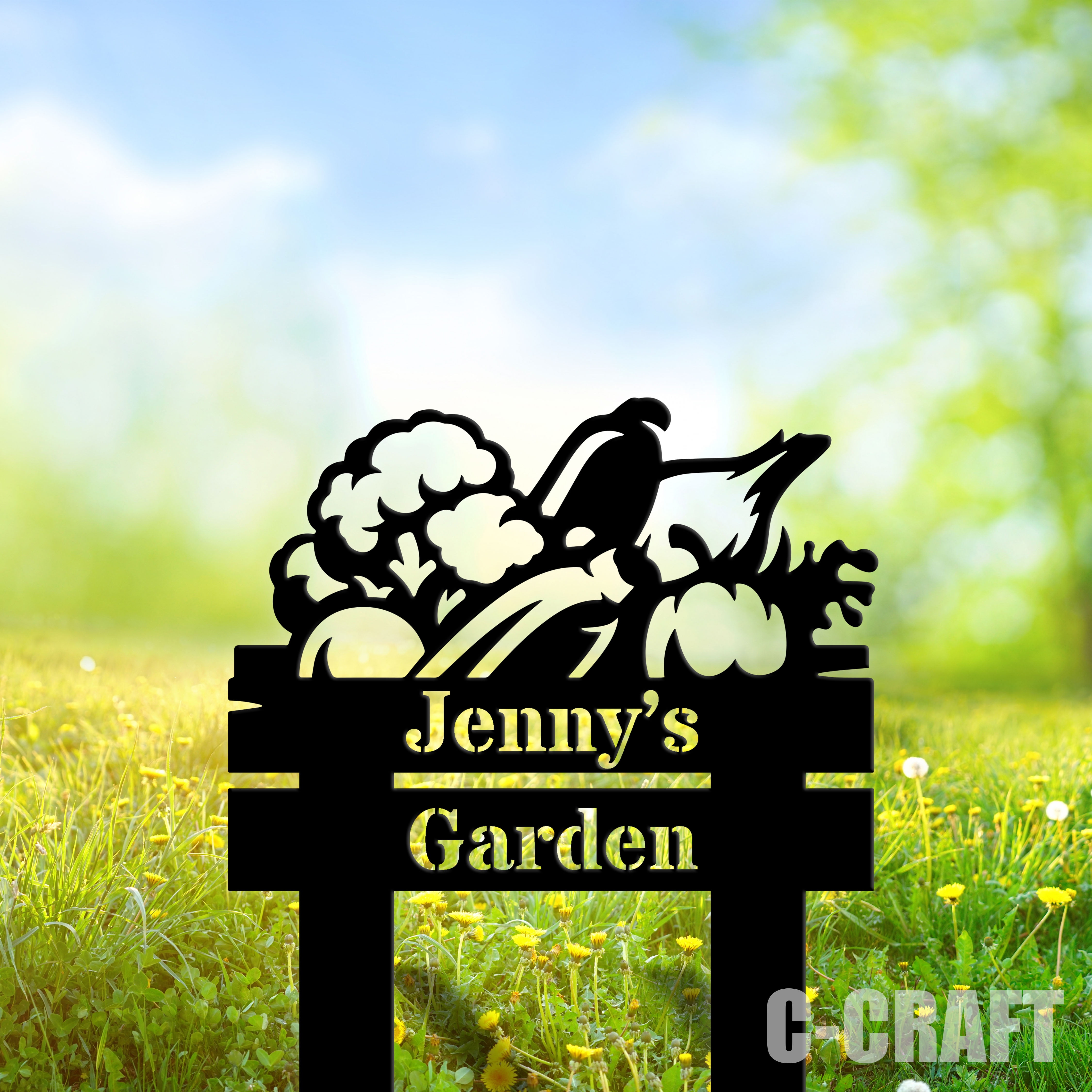 C-CRAFT Custom Vegetable Metal Garden Sign Weather Resistant for ...