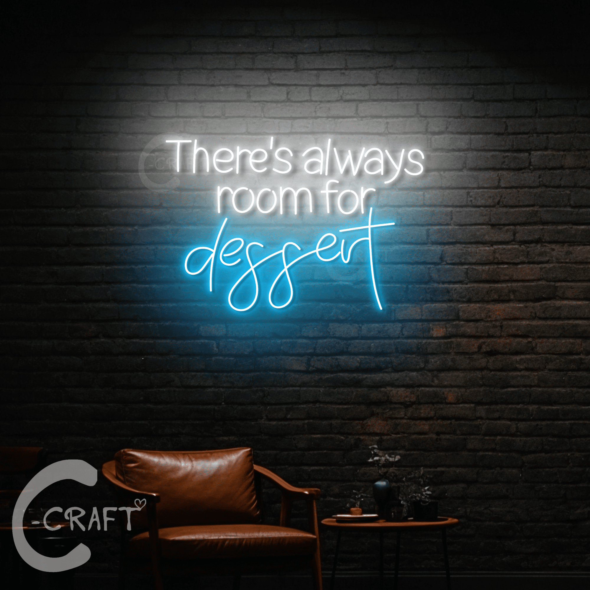 C-CRAFT Dessert Neon Sign Led Light Up 27 inch for Dessert Store Wall ...