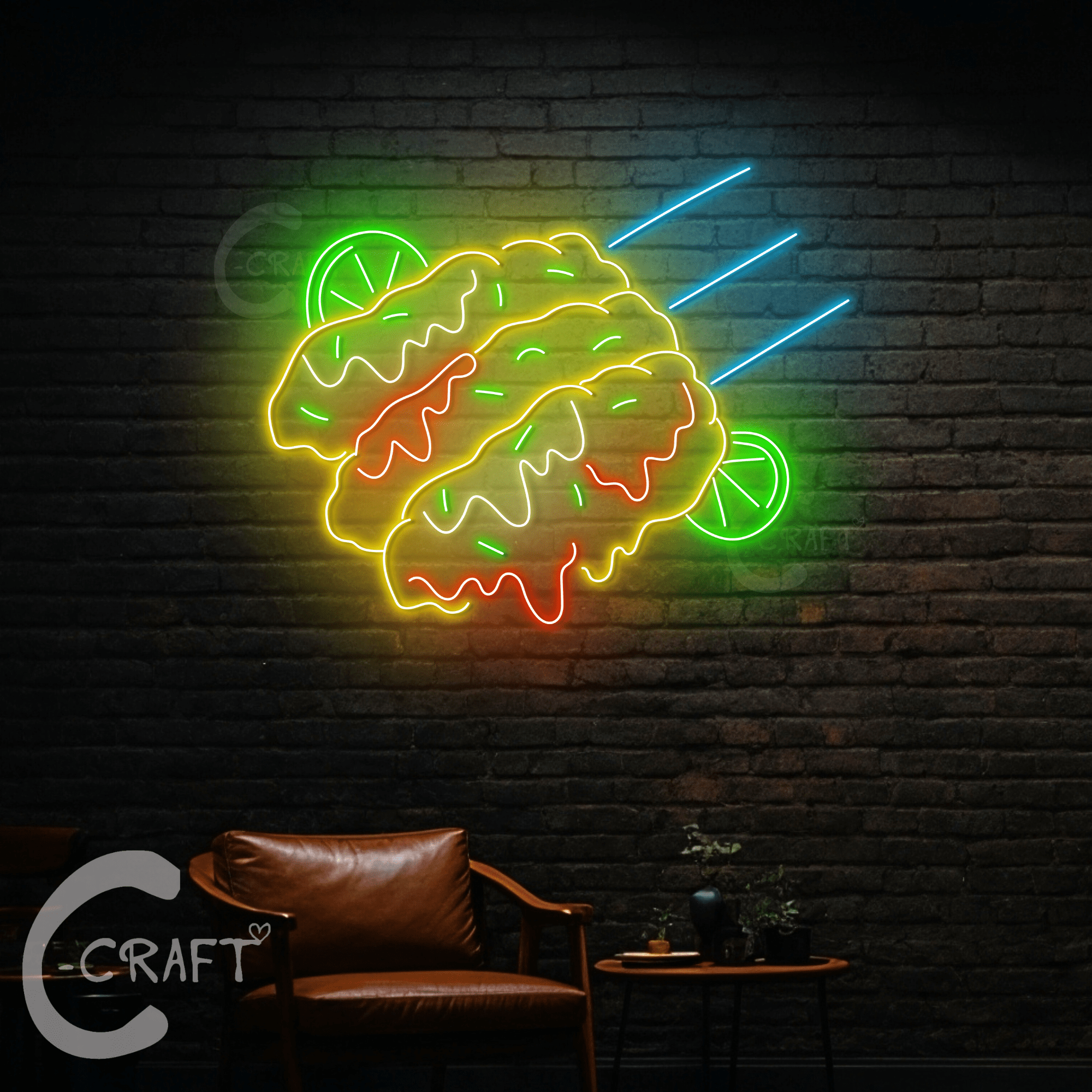 C-CRAFT Elote Neon Sign Led Light Up 30 inch for Mexican Elote Store ...