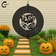 C-CRAFT Floral Skull Wind Spinner 14 Inches, Gothic Garden Decoration ...