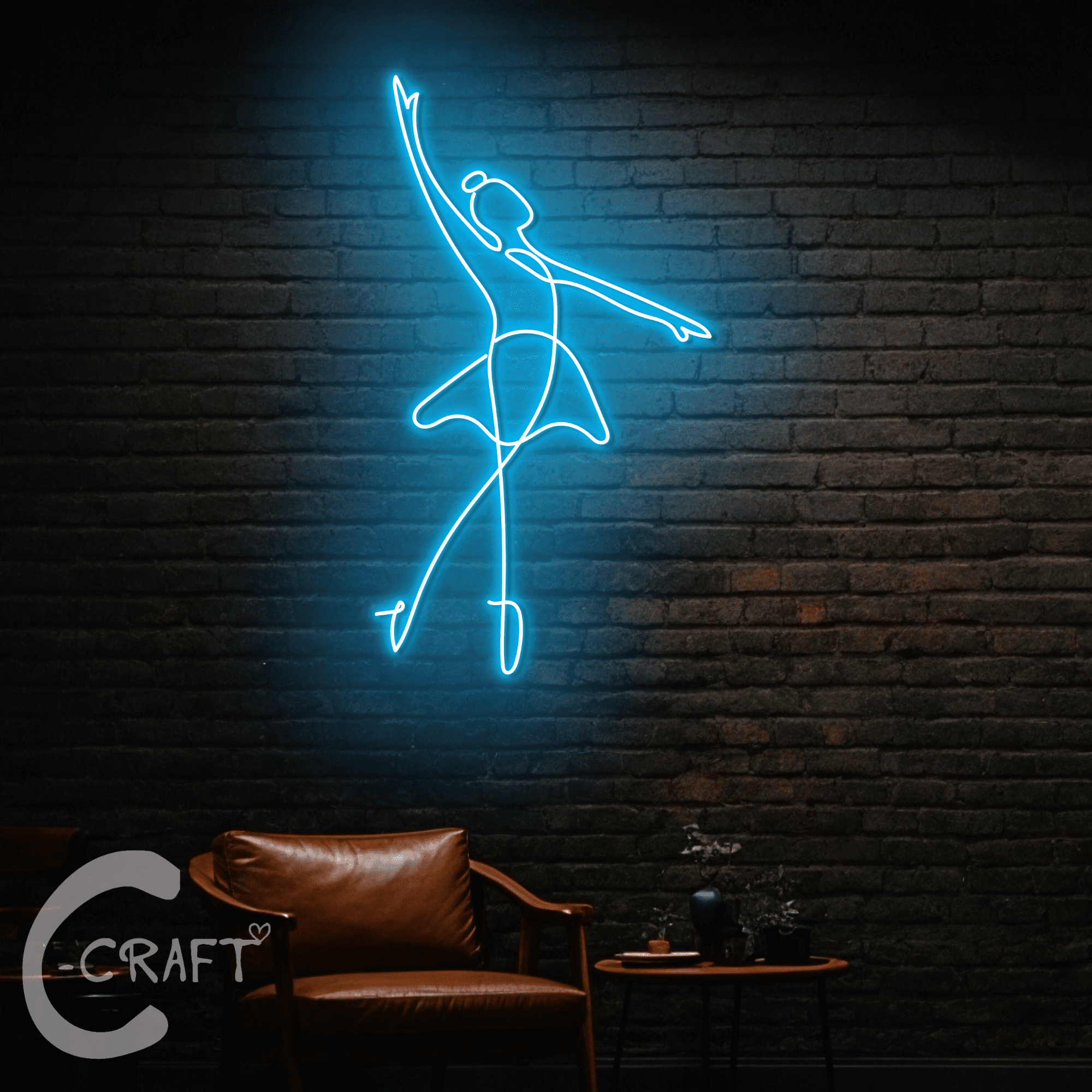 C-CRAFT Girl Ballerina Neon Led Light Up 27 inch for Ballet Class ...