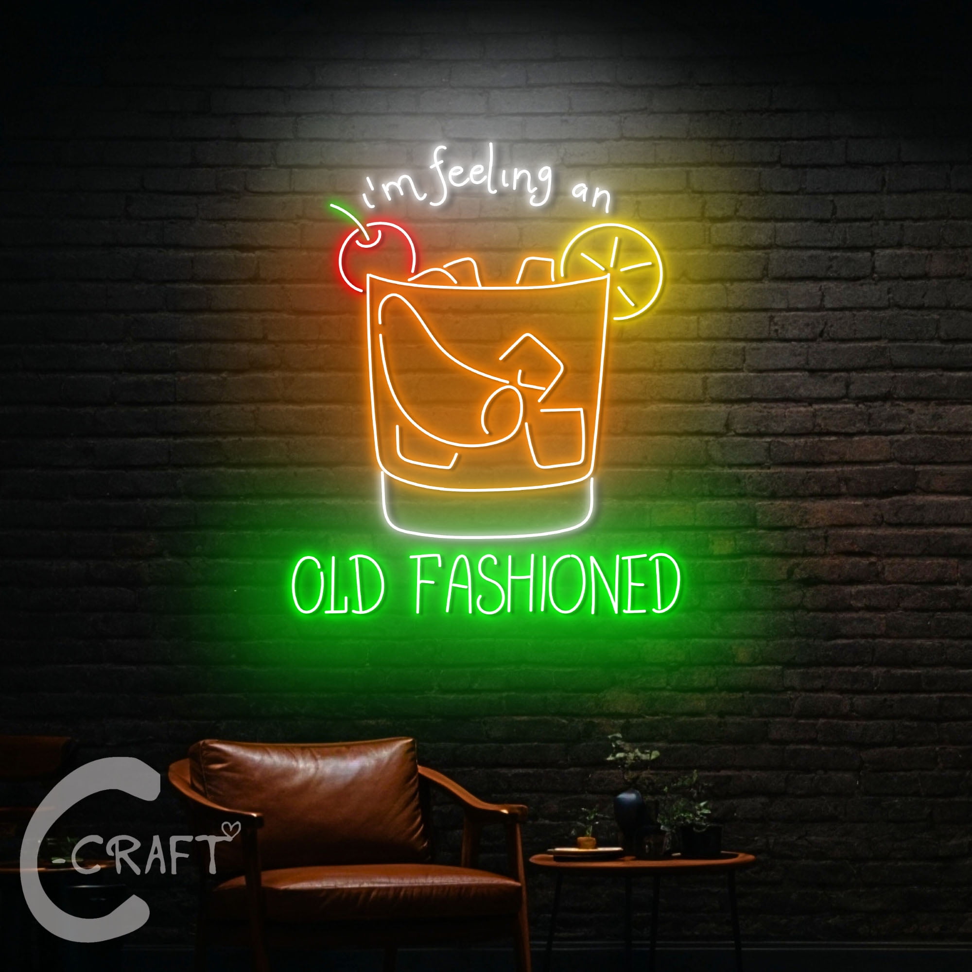 C-CRAFT I'm Feeling An Old Fashioned Neon Led Light Up 35 inch for ...