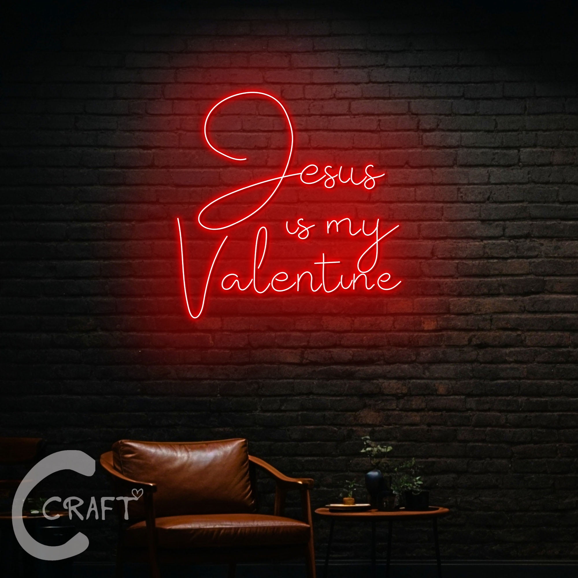 C-CRAFT Jesus Is My Valentine Led Light Up 30 inch for Valentine's Day ...