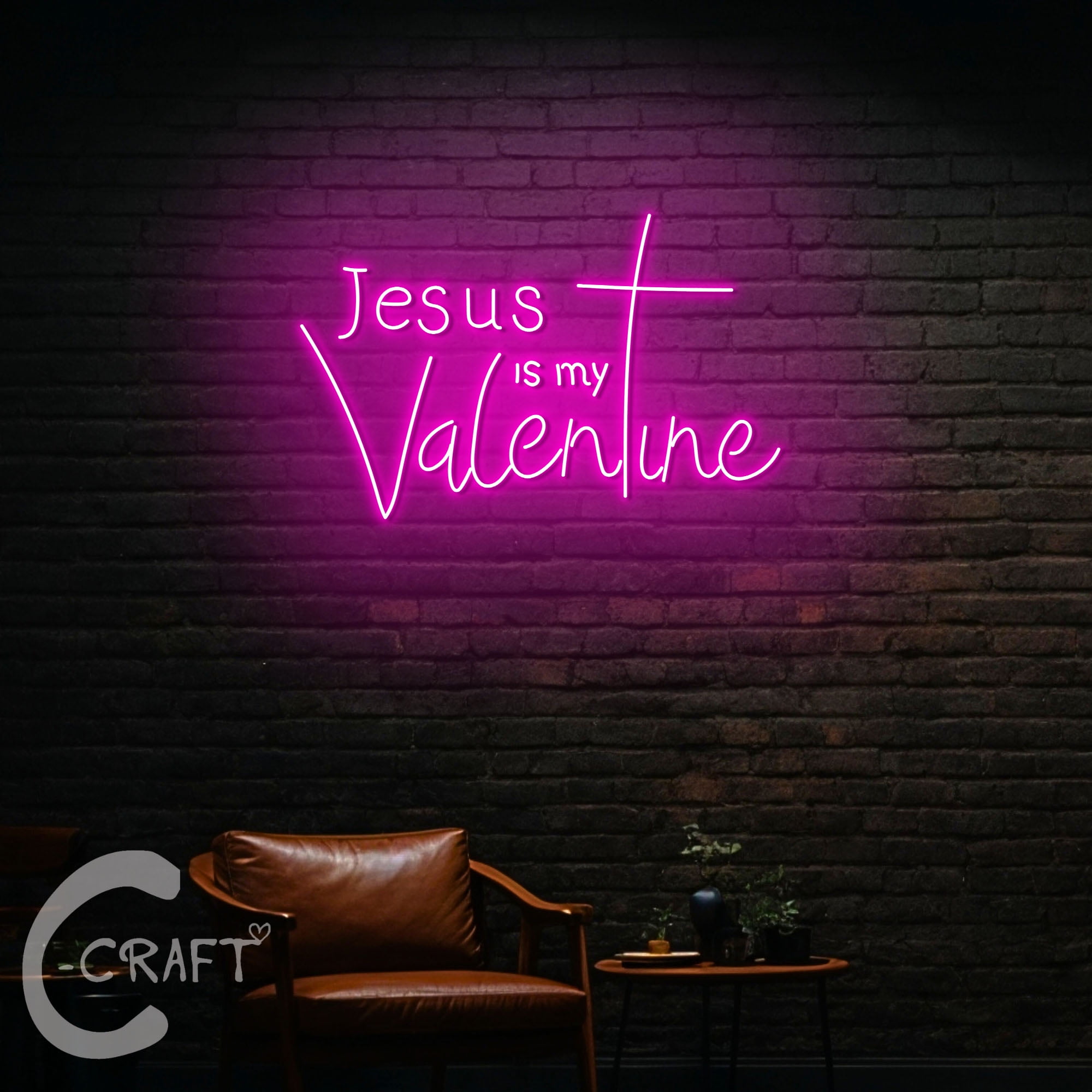 C-CRAFT Jesus Is My Valentine Led Light Up 38 inch for Valentine's Day ...