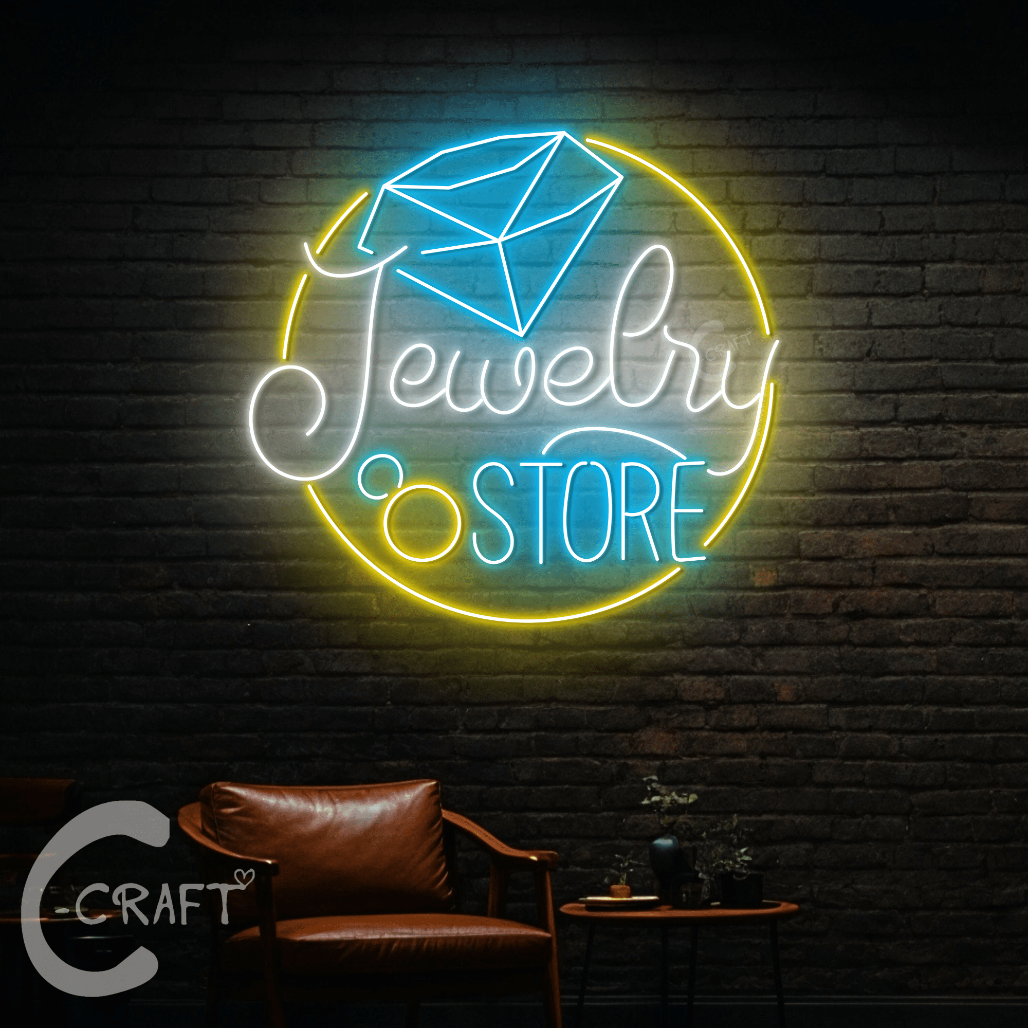 C-CRAFT Jewelry Store Led Neon Sign 27 inches for Boutique Wall Art ...