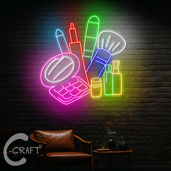 C-CRAFT Makeup Tools Neon Led Light Up 35 inch for Makeup Beauty Room ...