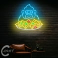 C-CRAFT Monkey Nachos Neon Led Light Up 40 inch for Mexican Nachos ...