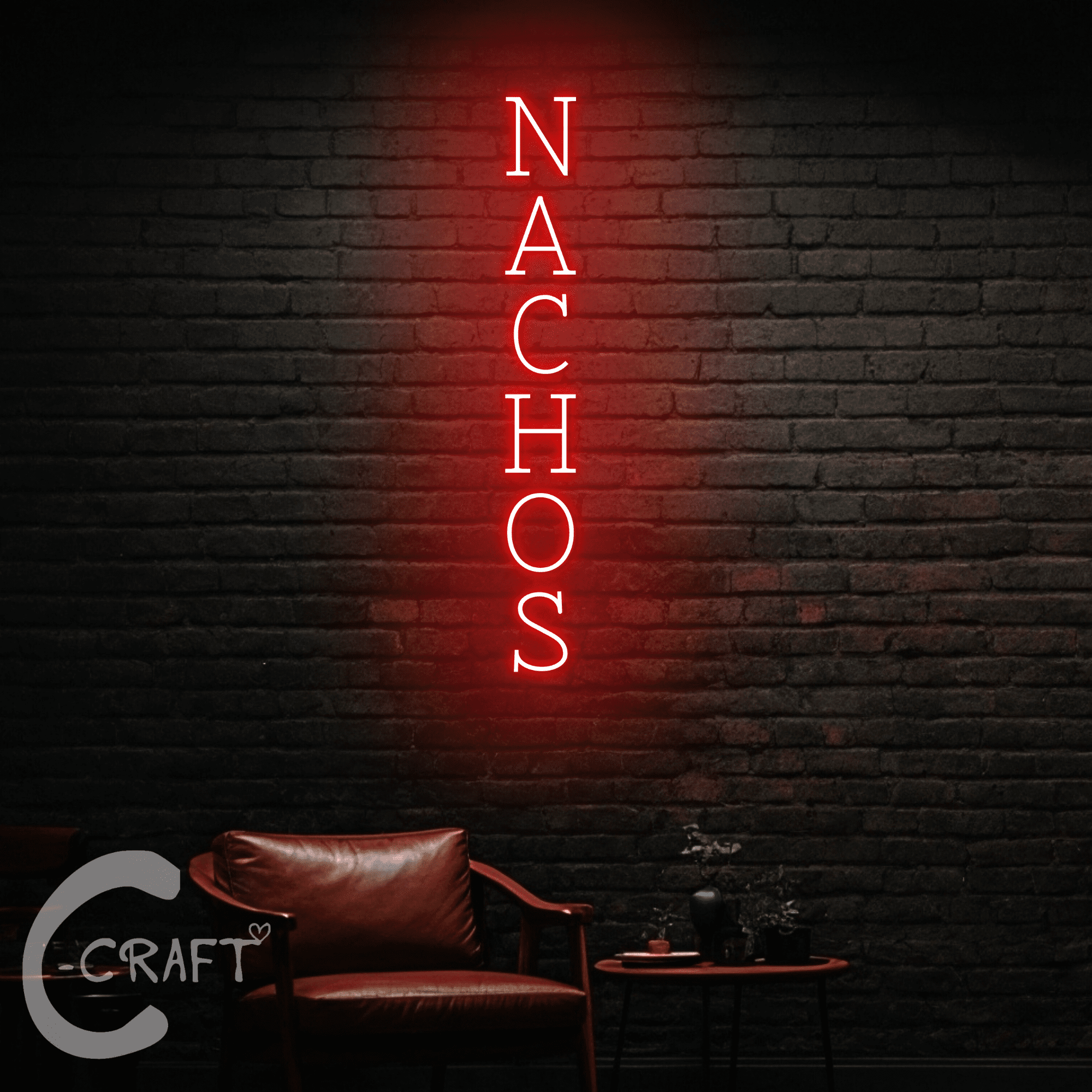 C-CRAFT Nachos Neon Led Light Up 23 inch for Nacho Mexican Restaurant ...