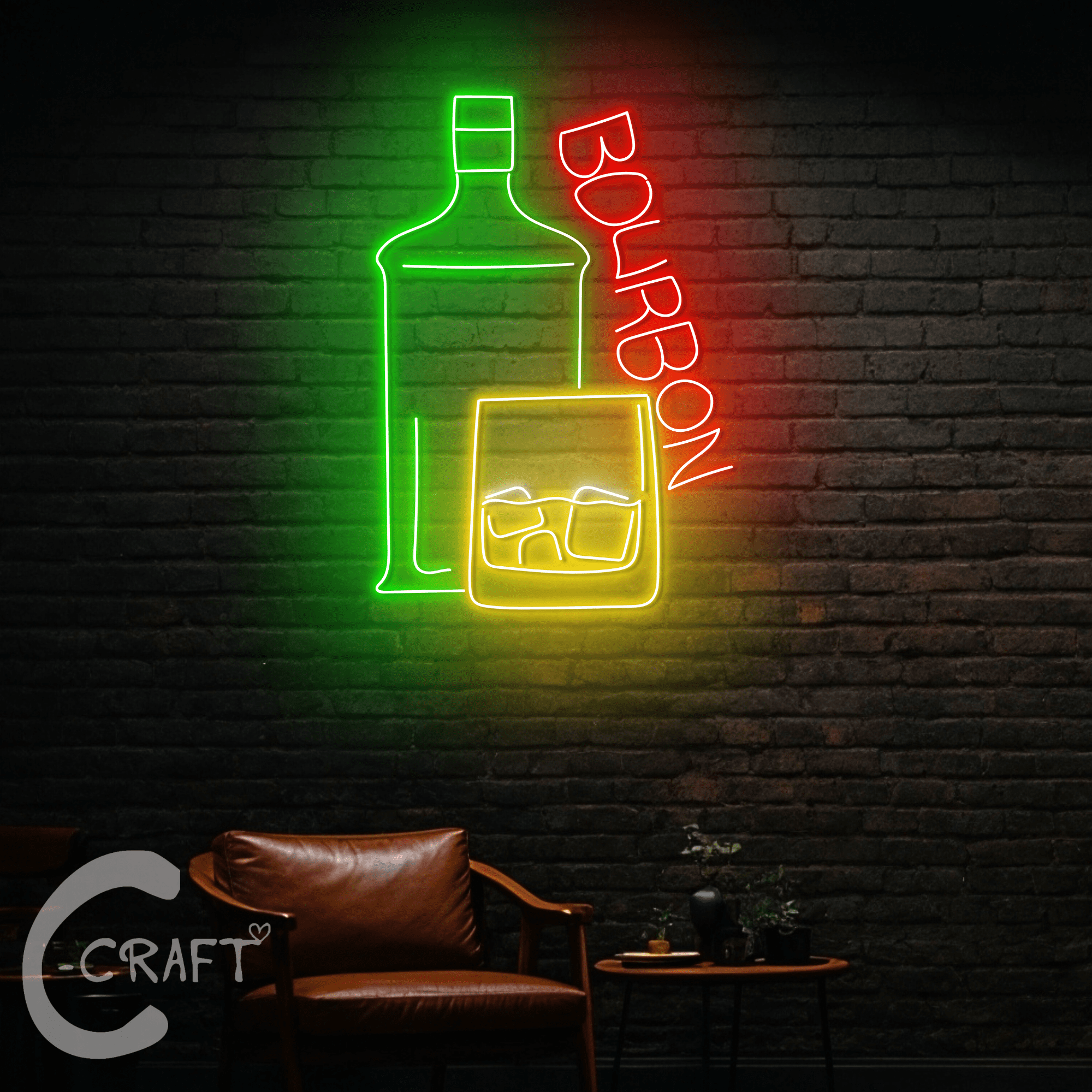 C-CRAFT Strawberry Jam Jar Neon Led Light for Jam Shop Wall Art Decor ...