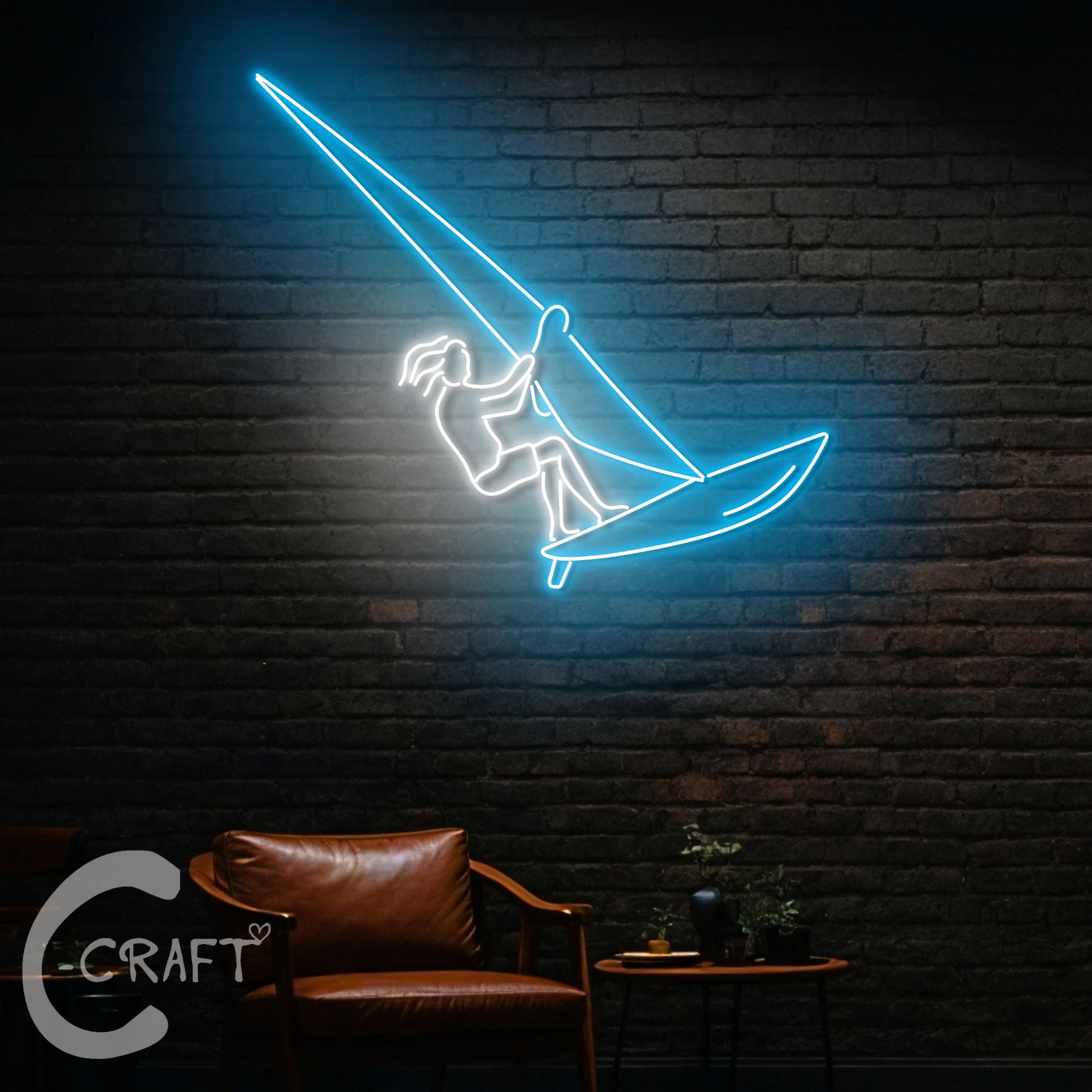 C-CRAFT Windsurfing Neon Led Light Up 27 inch for Windsurfing Club ...