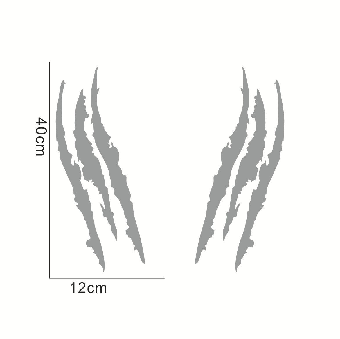 C Car Ghost Claw Stickers Vehicle Decals Headlight Decor Car Accessory ...