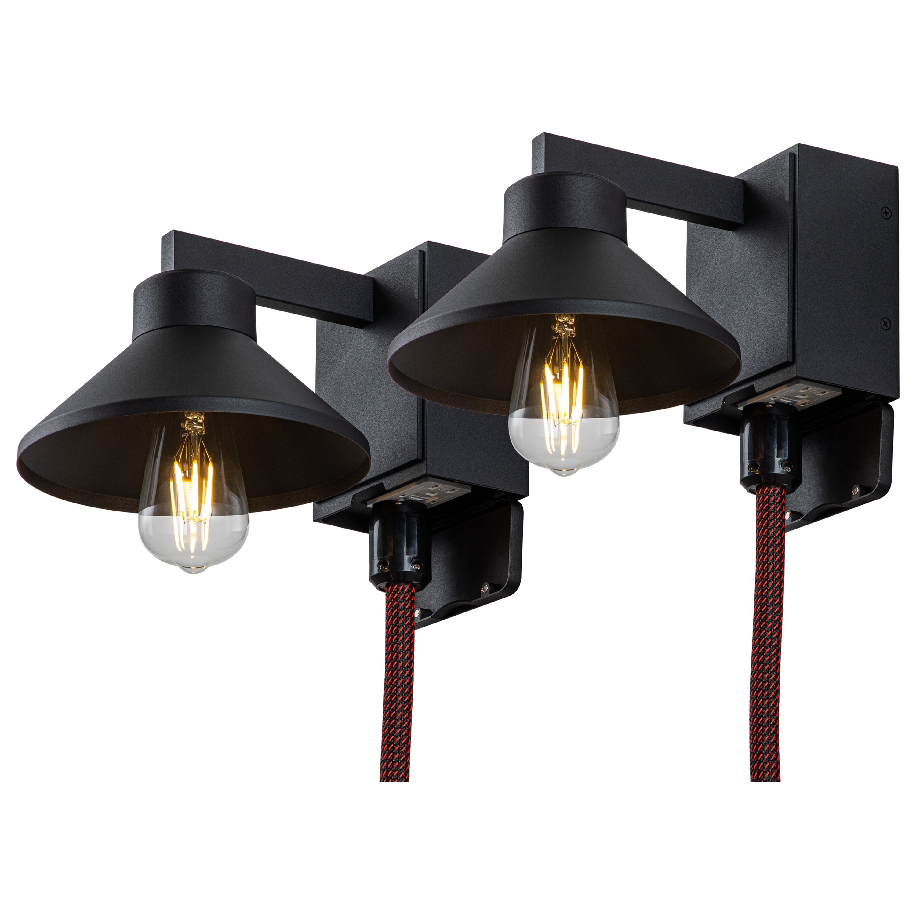 C Cattleya Exterior Porch Light, 2 Pack Matte Black Barn-Style Wall ...