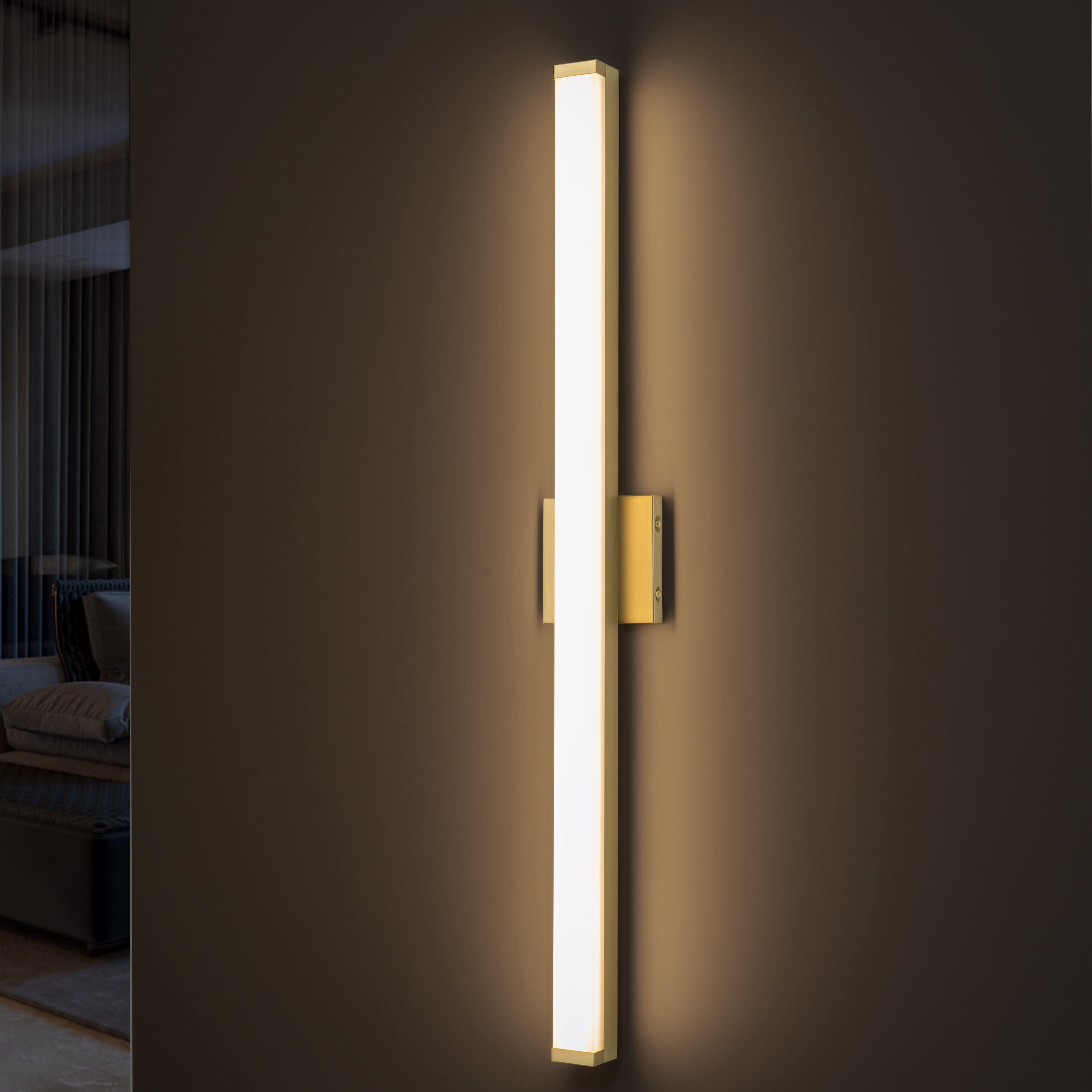 C Cattleya 36in Gold LED Vanity Bar Light Indoor Wall Sconce with ...
