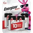 Energizer MAX Long-Lasting 4 Pack C Cell Alkaline Batteries - Walmart.com