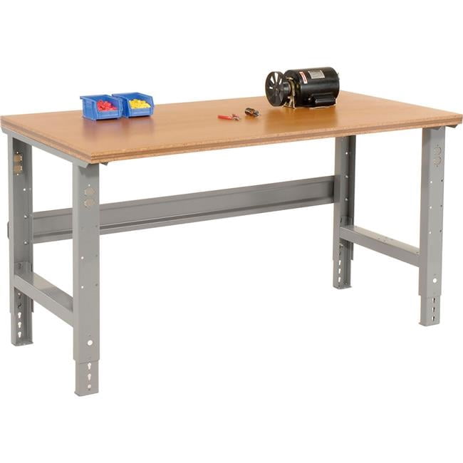C-Channel Leg, Shop Top Square Edge Adjustable Height Workbench, Gray ...