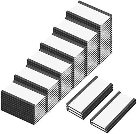 C Channel Magentic Label Holders 1x2 Inch with Paper Inserts and Clear ...