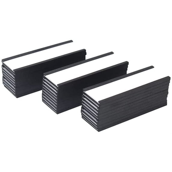 C Channel Magentic Label Holders 1x3 Inches with Paper Inserts and ...