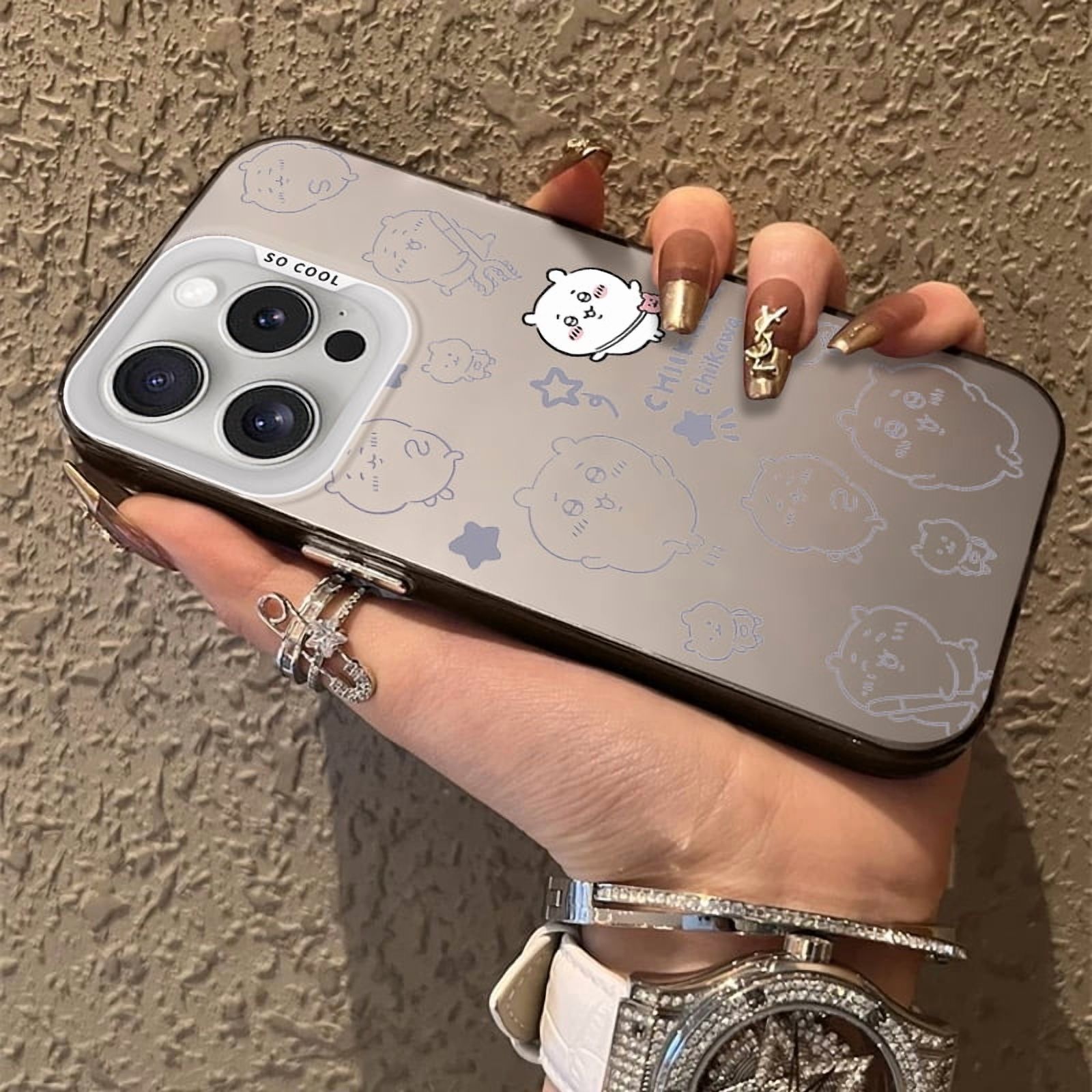 C-Chiikawas Frosted Case for iPhone 16 E 15 Pro Max 14 Plus 13 12 Mini ...