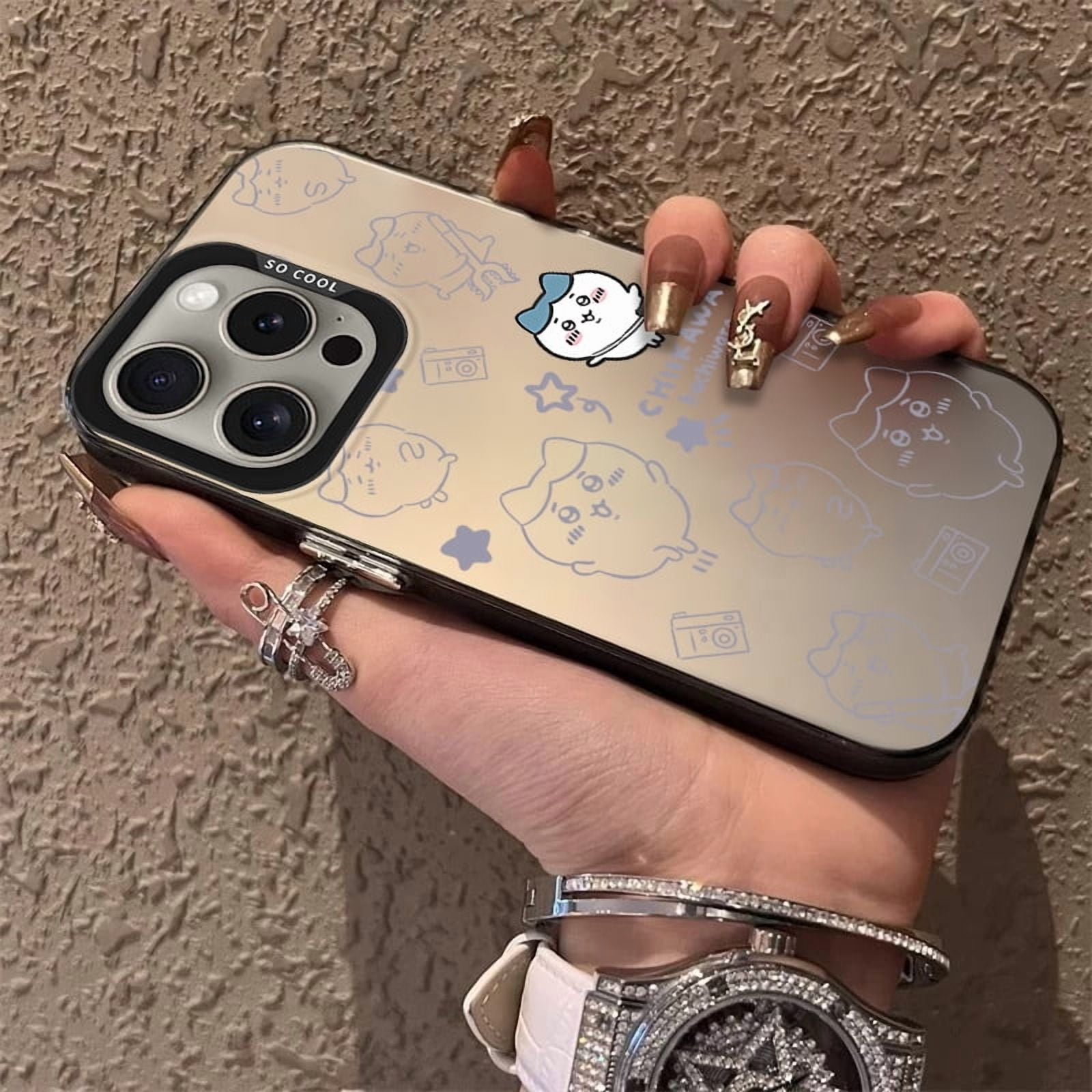 C-Chiikawas Frosted Case for iPhone 16 E 15 Pro Max 14 Plus 13 12 Mini ...
