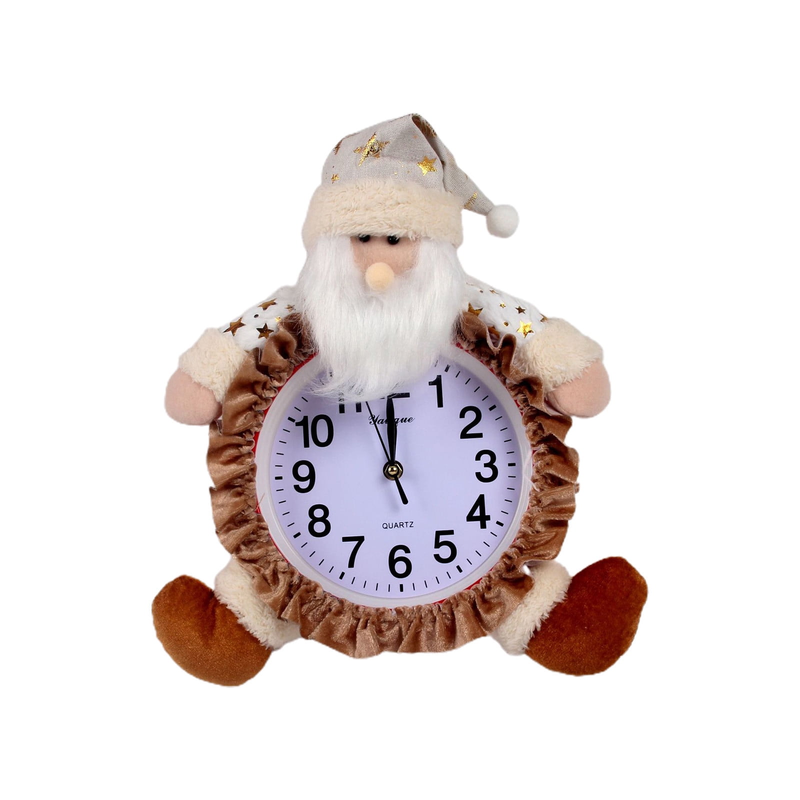 C Christmas Alarm Clock With Santa Design, Holiday Themed Desk Clock ...