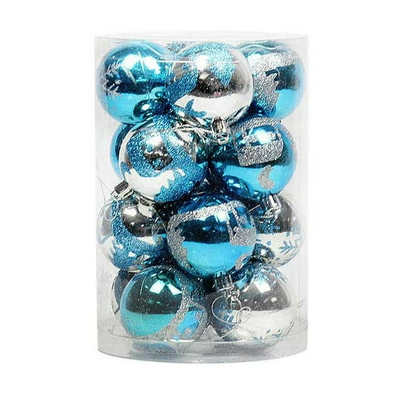 C Christmas Ball Ornaments Plastic Hanging Pendants 6Cm 2.36In 16Pcs ...