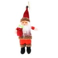C Christmas Decorations Cute Santa Doll Tree Pendant Cotton Material ...