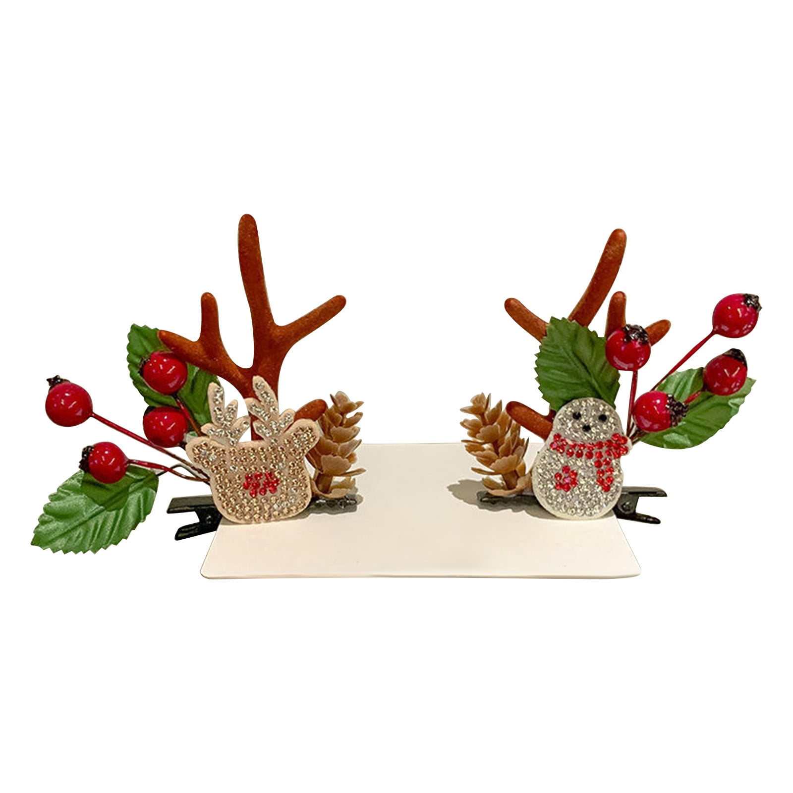 C Christmas Hair Clips For Kids Party Accessories Cartoon Fun Hairpins ...