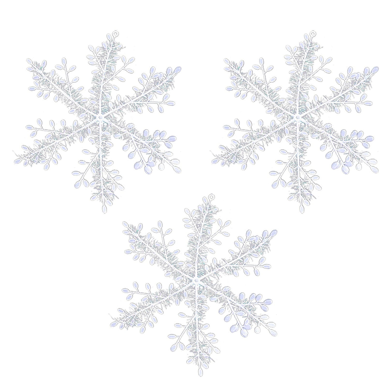 C Christmas Snowflake String Decorations Set Of 3 Pieces For Tree And ...