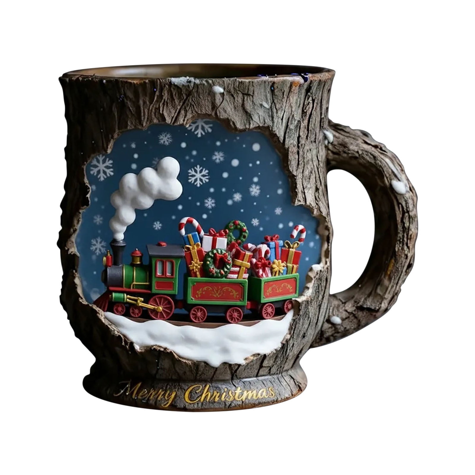 C Christmas Themed Cups With Festive Patterns For Drinking Or Display ...