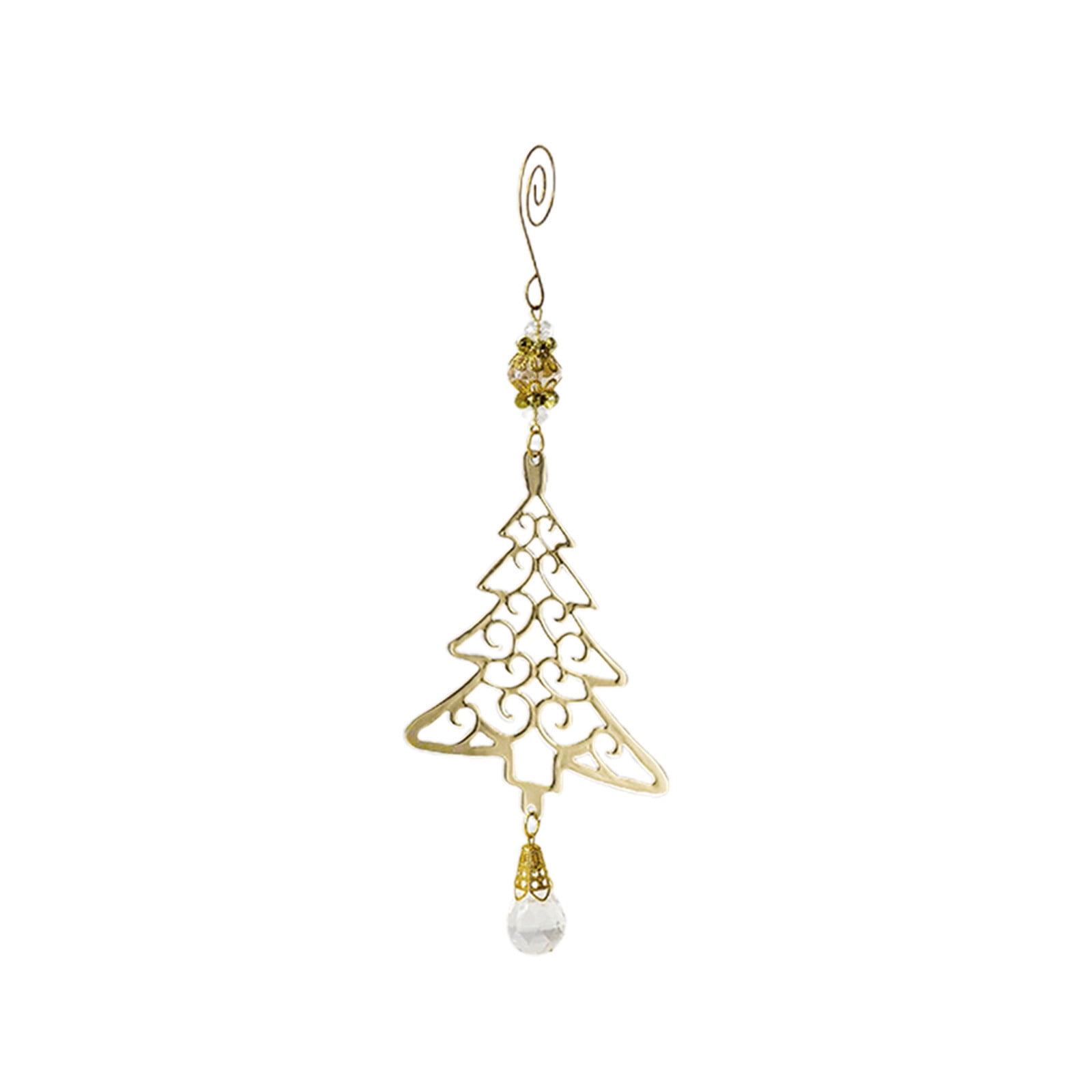 C Christmas Tree Decoration Pendant Iron Snowflake Bells Star Ornaments ...