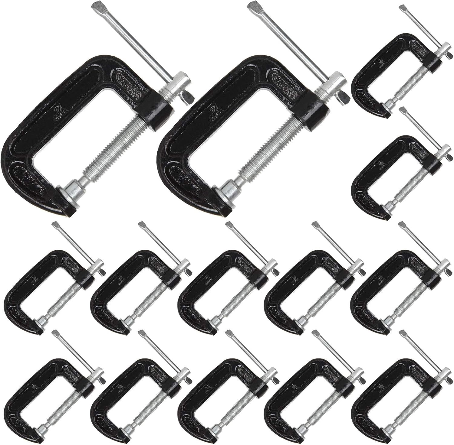 C-Clamp 2 Inch 14 Pieces G Clamp Set for Woodworking, Welding, and ...