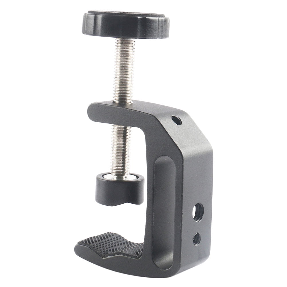 C Clamp Mount Camera Clip Stand Fixing Adjustable Clamps Tabletop Alloy ...