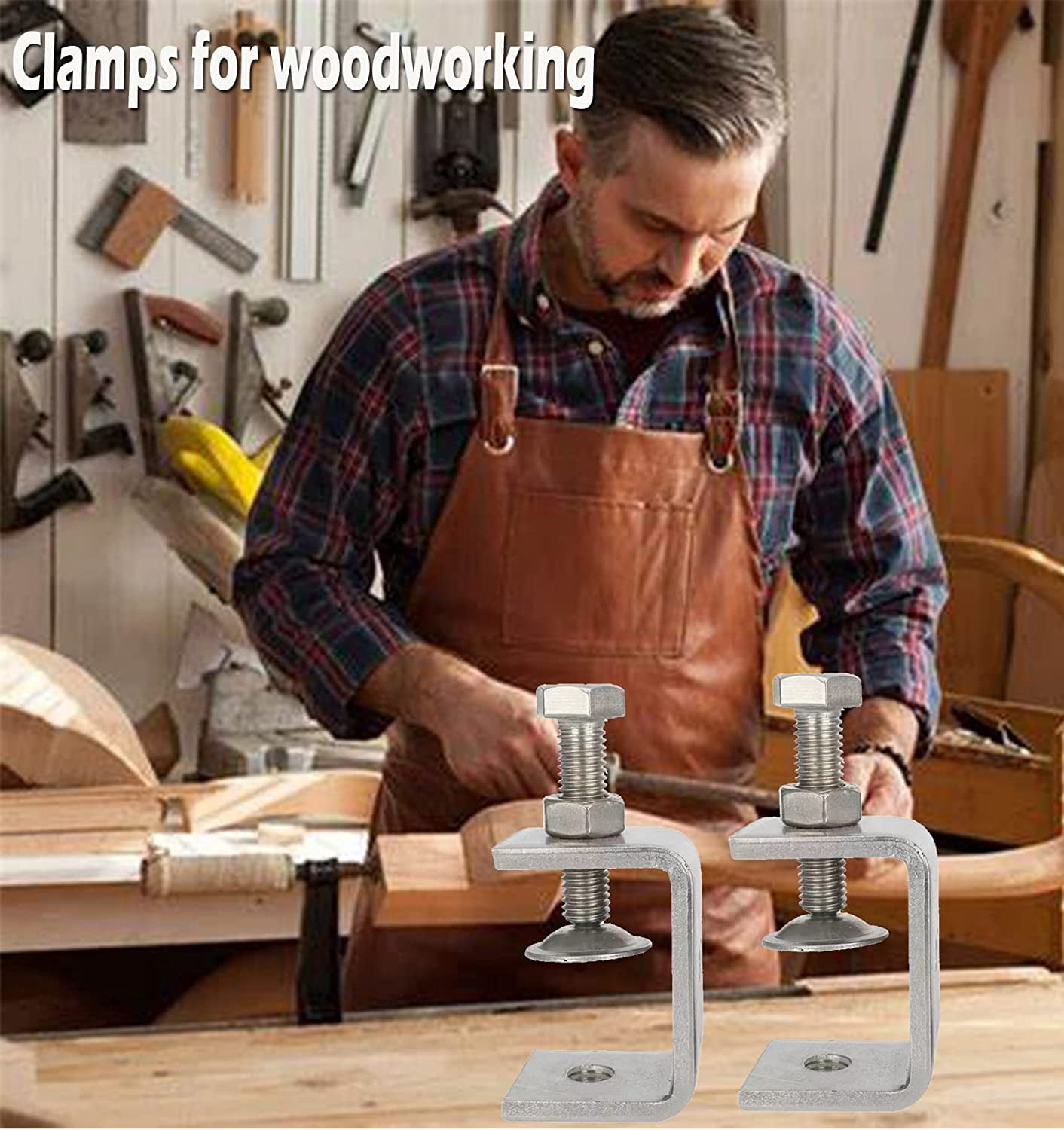 C Clamps Heavy Duty Stainless Steel - Small Metal Clamps With Screws ...