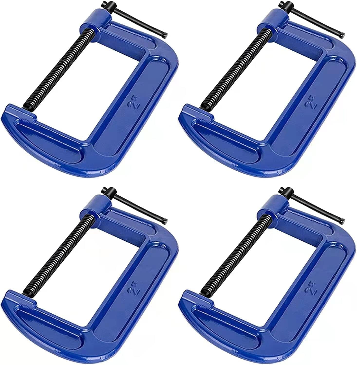 C Clamps Set, 2-Inch C Clamp Heavy Duty C Clamps for DIY Carpentry ...