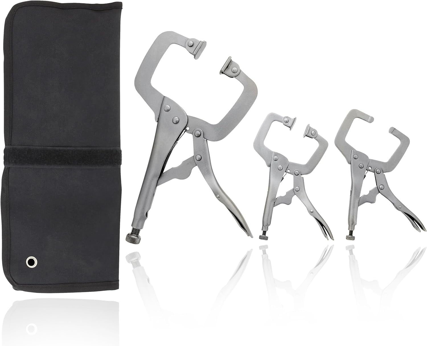 C Clamps for Woodworking Welding Clamps Locking Pliers Set 3-Piece Wood ...