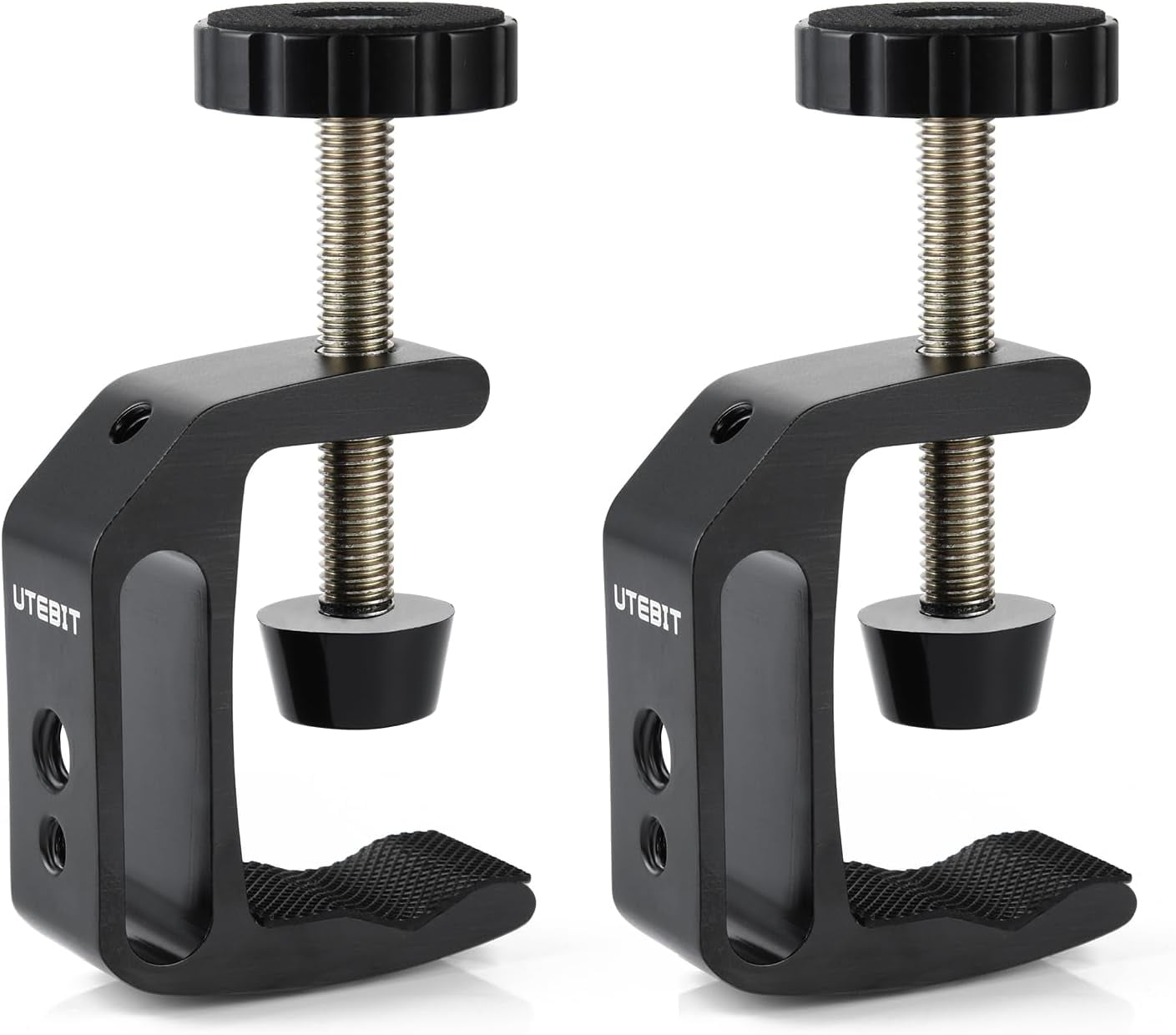 C-Clamps with 1/4" and 3/8" Threaded Holes for Desktop Mount Desk ...