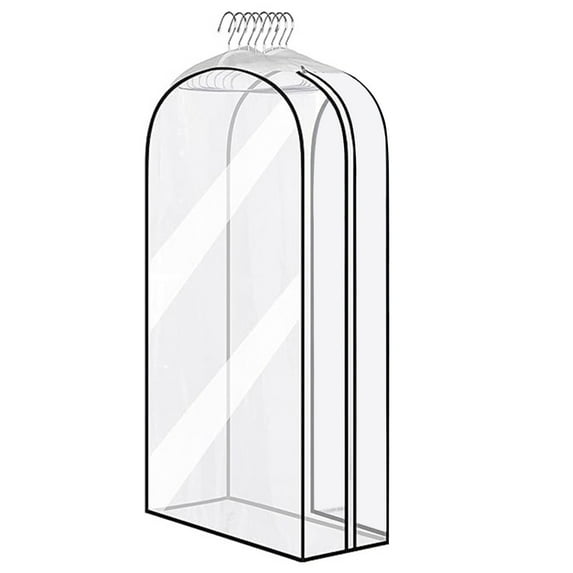 C Clear Garment Storage Bags With Zipper, Breathable Clothes Protector ...