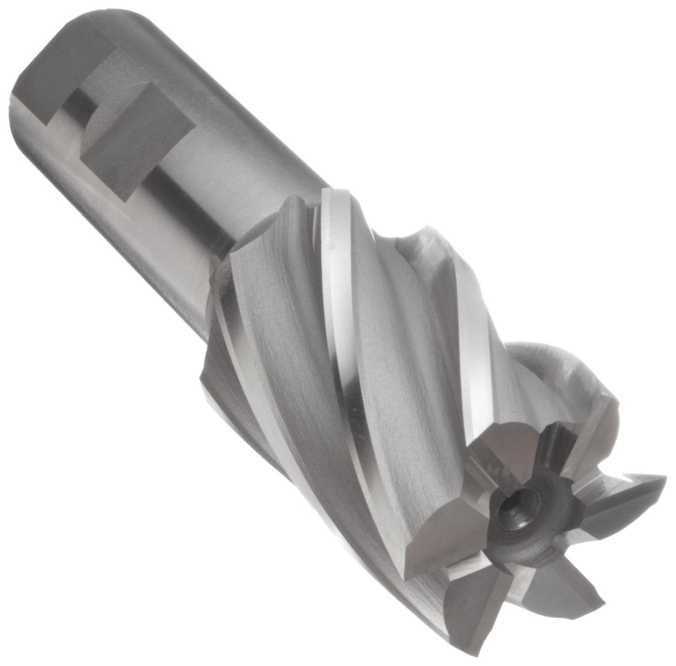 C Cobalt Steel Square Nose End Mill, Weldon Shank, Uncoated (Bright ...