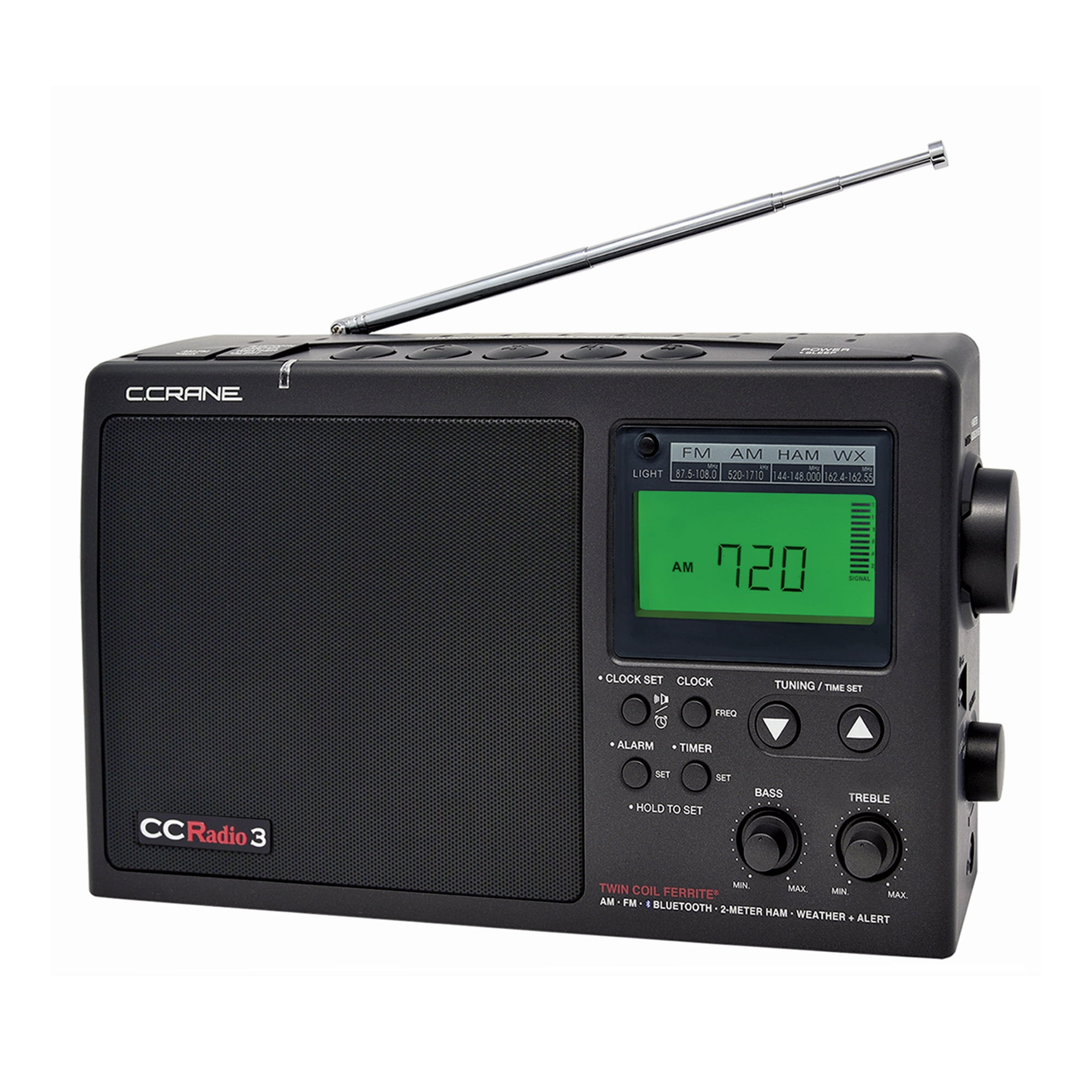 C. Crane CCRadio 3 Portable Digital Radio - Long Range AM/FM, NOAA ...