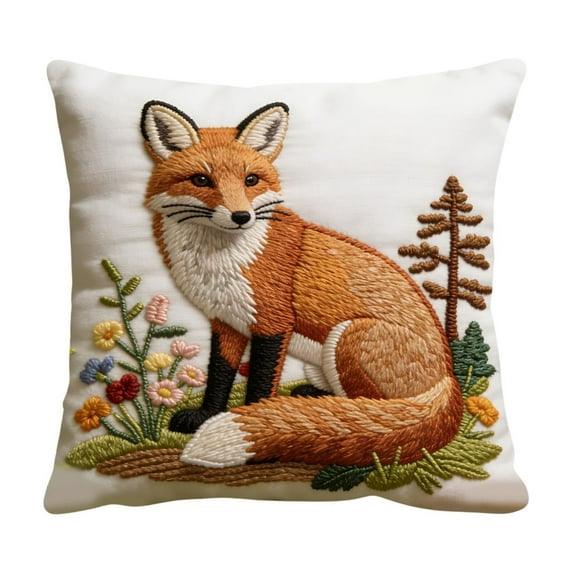 C Cute Embroidery Decorative Throw Pillow Cover With 3D Effect For Sofa ...