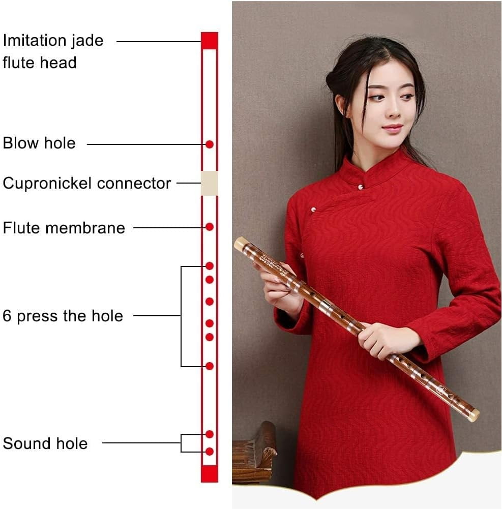 C/D/E/F/G key Flute Dizi Bitter Bamboo Pluggable Traditional Handmade ...