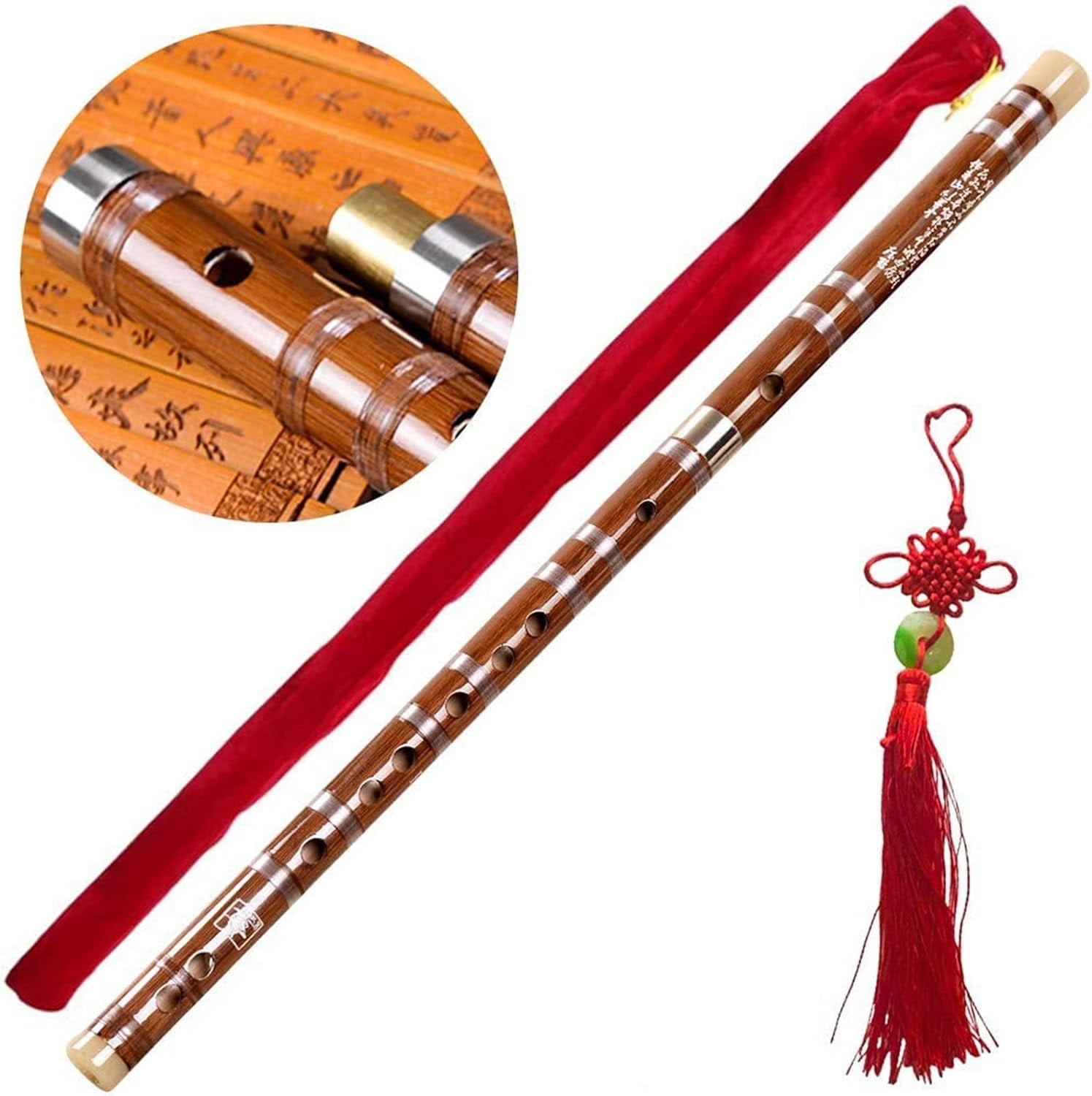 C/D/E/F/G key Flute Dizi Bitter Bamboo Pluggable Traditional Handmade ...